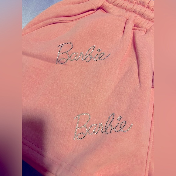 boo hoo | Shorts | Barbie Studded Baby Pink Shorts Size Small | Poshmark